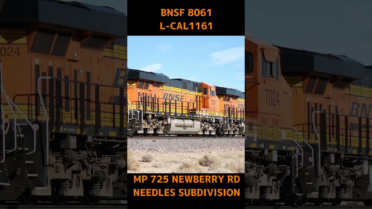BNSF 8061 EB L-CAL1161 1-9-2024 #railway #railfreight #railroad