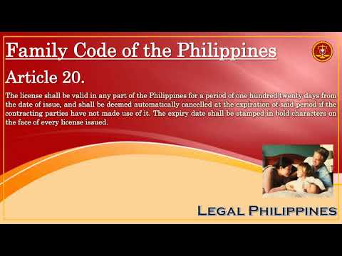 Family Code of the Philippines, Article 20 | John