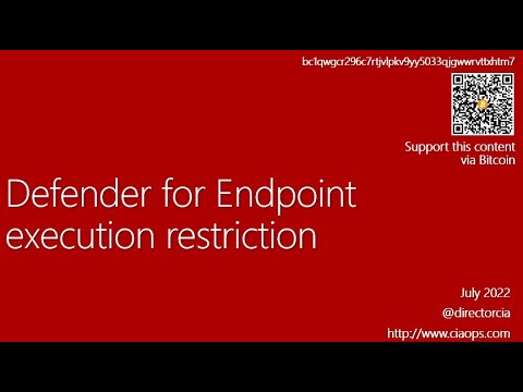 Defender for Endpoint device execution restrictions – CIAOPS