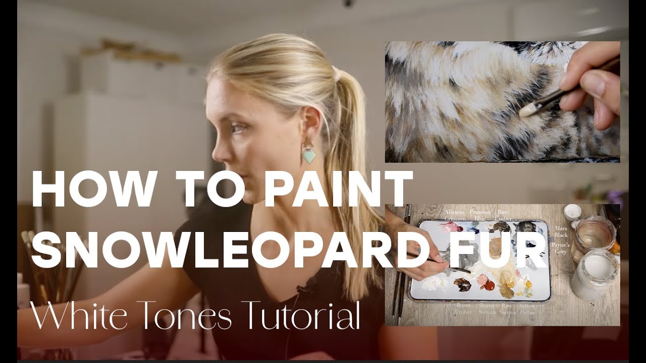 How to Paint Snow Leopard Fur