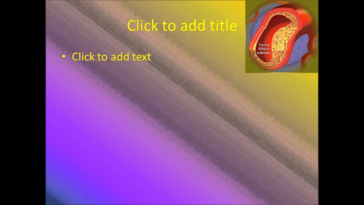 Atherosclerosis  - Animated PowerPoint Template