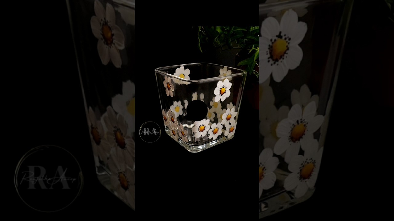 💫✨️ DISCOVER The Idea Of  Painting on Glass Jar  #shorts #viral