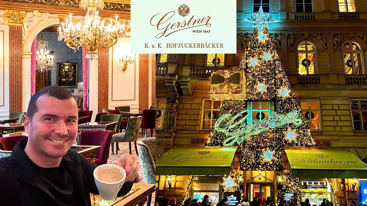 Café Gerstner - K. u. K. Hofzuckerbäckerei | Palais Todesco 🏛️🎄☕️ Coffee House in Vienna, Austria 🇦🇹