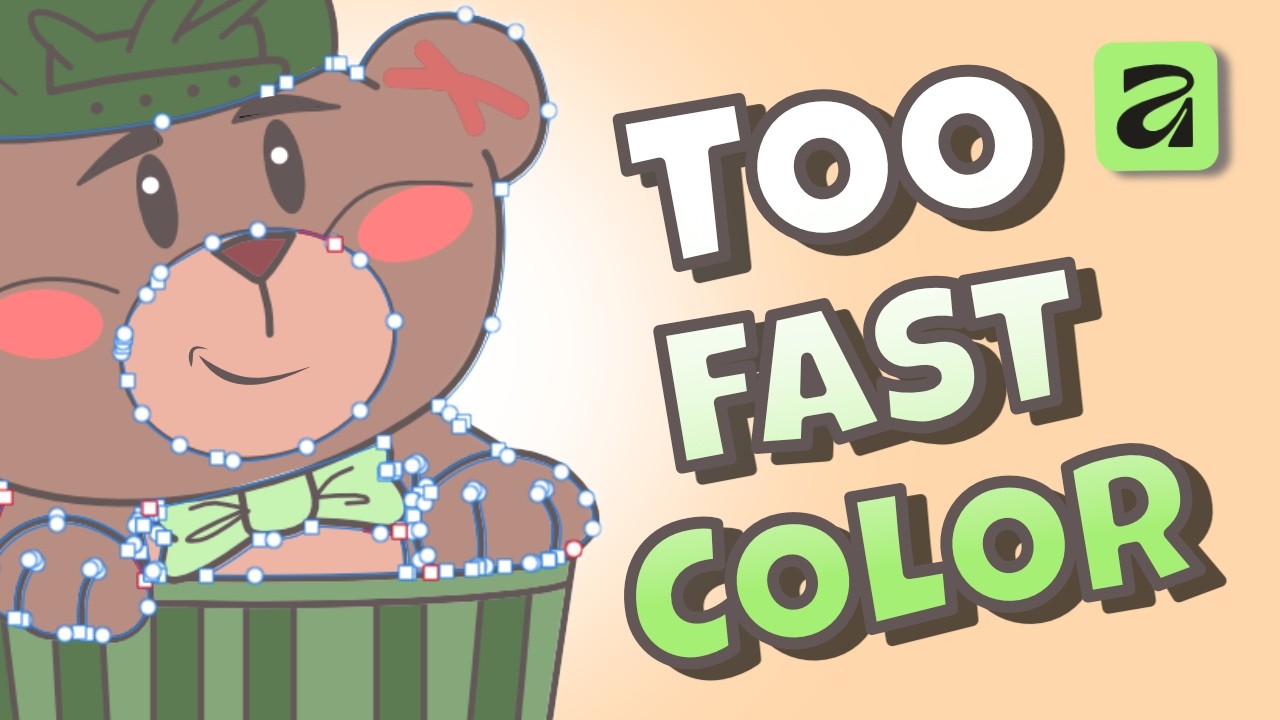 Fast Coloring with Vector Blob Brush in Affinity