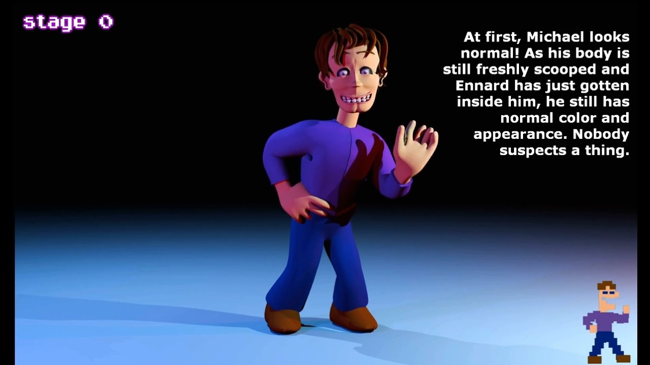 This is how Michael Afton's body decayed