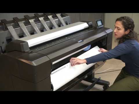 Loading Plotter Paper into HP DesignJet T930,T1530 and T2530 | Plotter Paper Available at HuntOf...