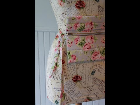 How to sew a small bum bag to wear around your waist at craft fairs and vendor shows