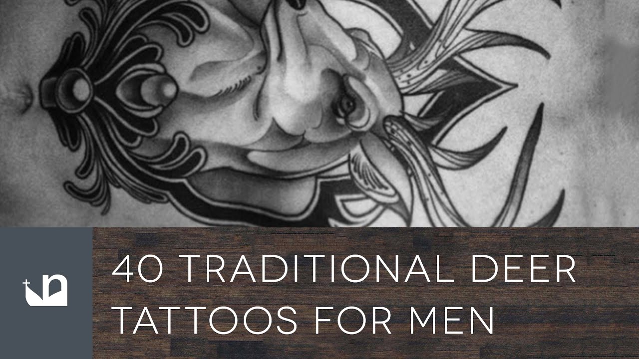 40 Traditional Deer Tattoos For Men