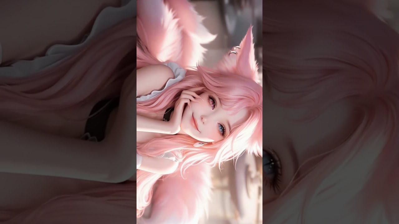 Fantasy Fox Girl 🦊✨ - 4K Animated Wallpaper Collection #anime #livewallpaper