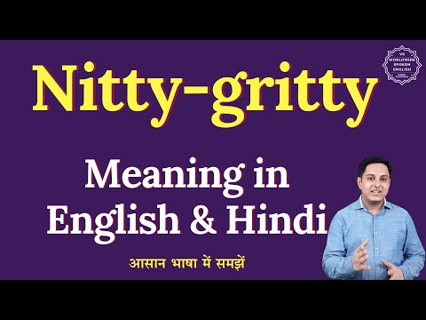 What does "Nitty gritty" mean? Explained meaning of "Nitty gritty" in English and Hindi