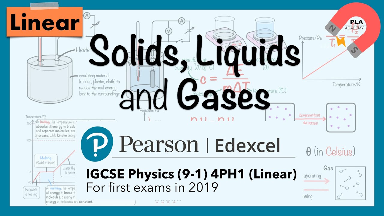 Edexcel IGCSE Physics (9-1) Unit 5 solids, liquids and gases revision (4PH1) (Linear)