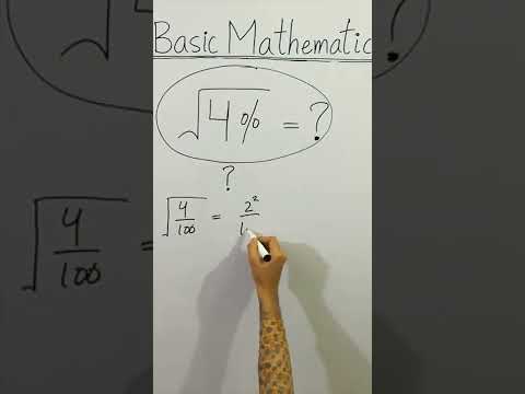 😳 CLEAN BASIC MATHEMATICS √4%=? NO CALCULATORS ALLOWED! #Shorts