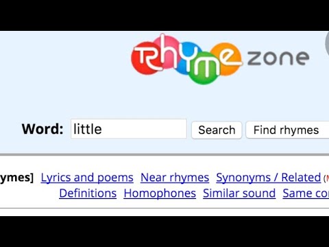 A Great Website To Find Rhyming Words !