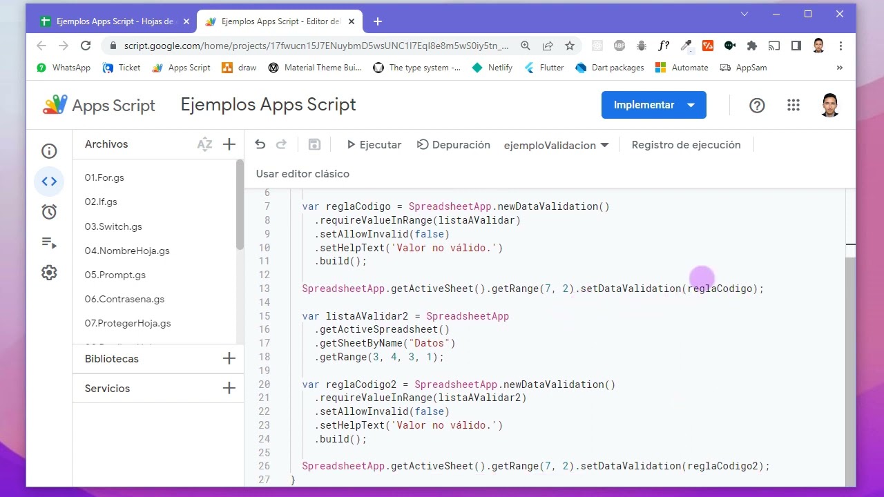 APPS SCRIPT | DATA VALIDATION CONCURRENCY | EN