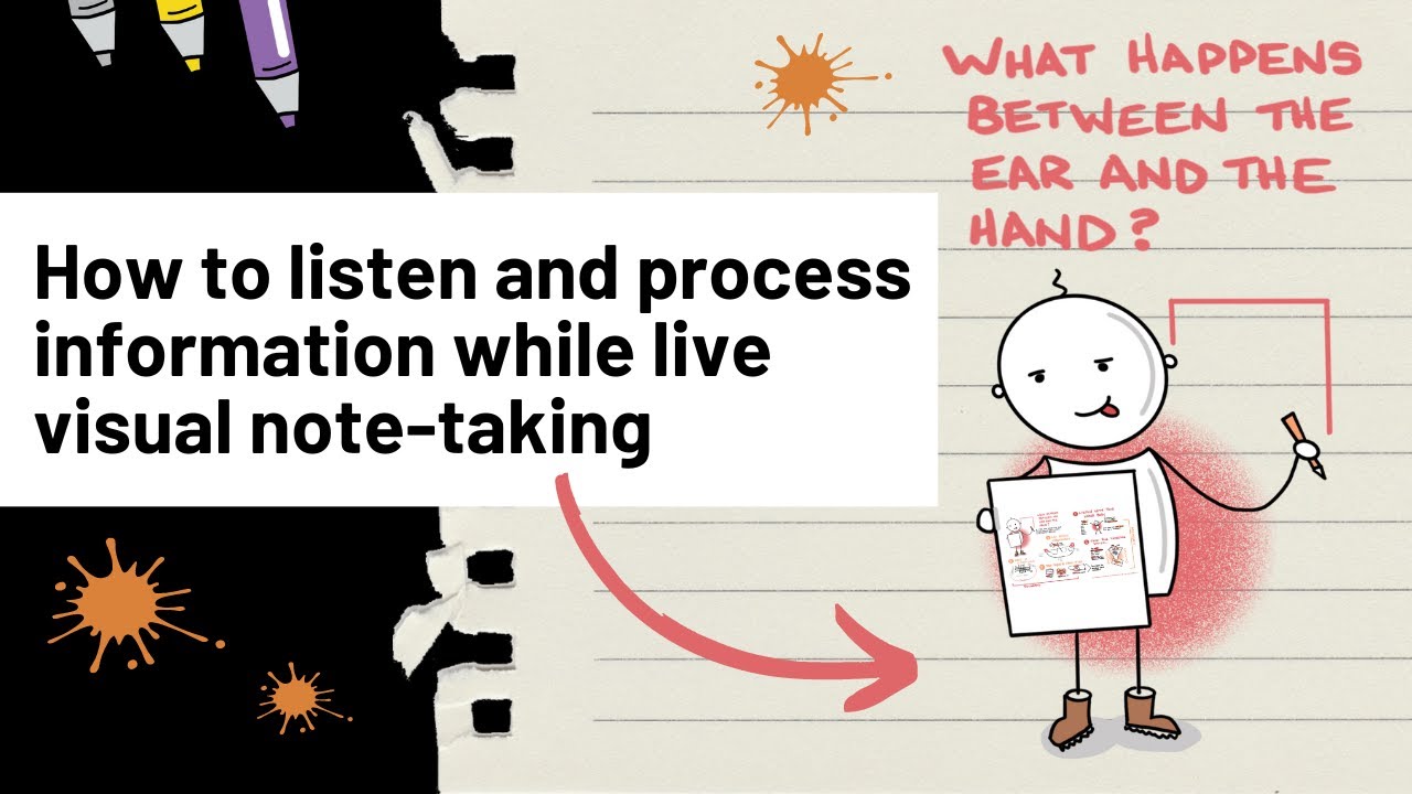 How to listen and process information while live visual note-taking