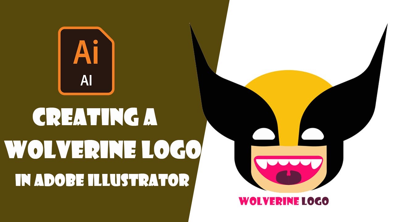 How to Create a Wolverine Logo in Adobe Illustrator | Adobe Illustrator Tutorial