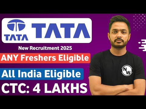 Tata Recruitment 2025 | Freshers | CTC: 4 Lakhs | Job Vacancy 2025 | Latest Jobs | Latest Mnc Jobs