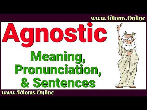 English Vocabulary: Agnostic Meaning and Pronunciation | Advanced Words