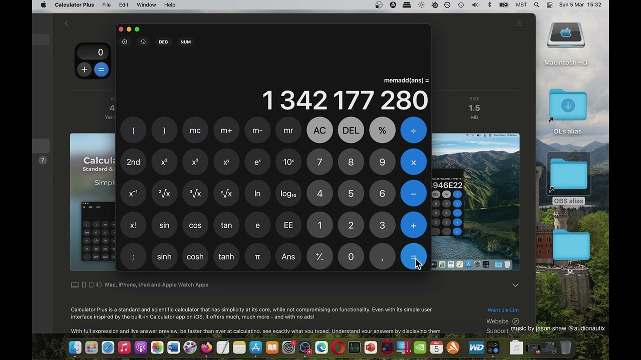 Calculator Plus v2 Mac App Store Basic Overview