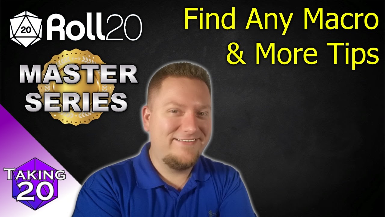 Roll20 Master Series - 3 Things Everyone Should Know