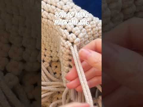 Click 👆 to learn more about this macrame crown 👑 knot bag 👌 #macramebag