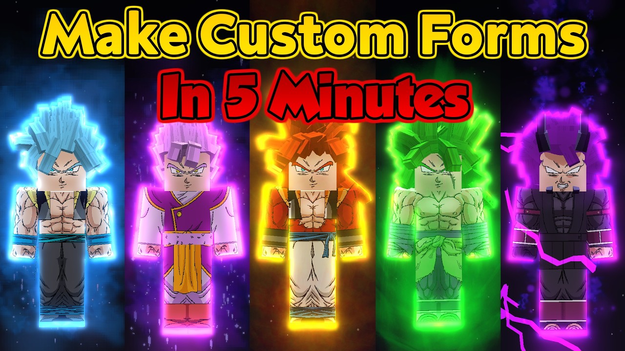 Dragon Block C : HOW TO MAKE YOUR OWN CUSTOM FORM IN 5 MINUTES! DBC Addon Part 1