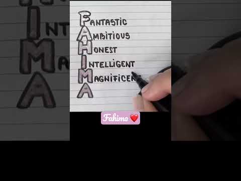 Meaning of the name FAHIMA #meaning #nombre #fahima