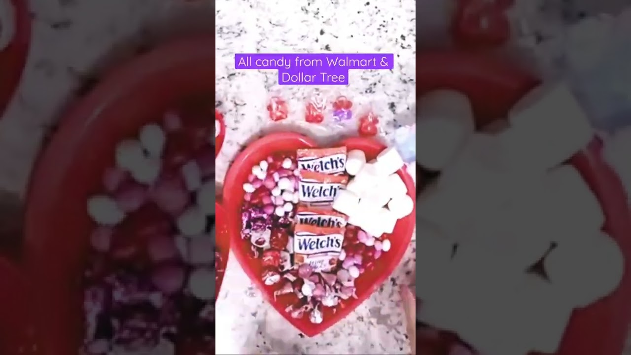 How to make a candy charcuterie board for Valentine’s Day for less than $20! #candy #charcuterie
