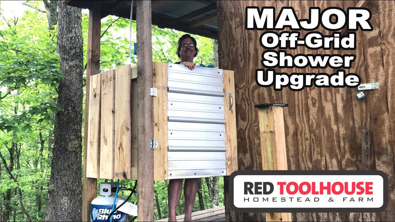 MASSIVE UPGRADE to Our OUTDOOR OFF-GRID SHOWER