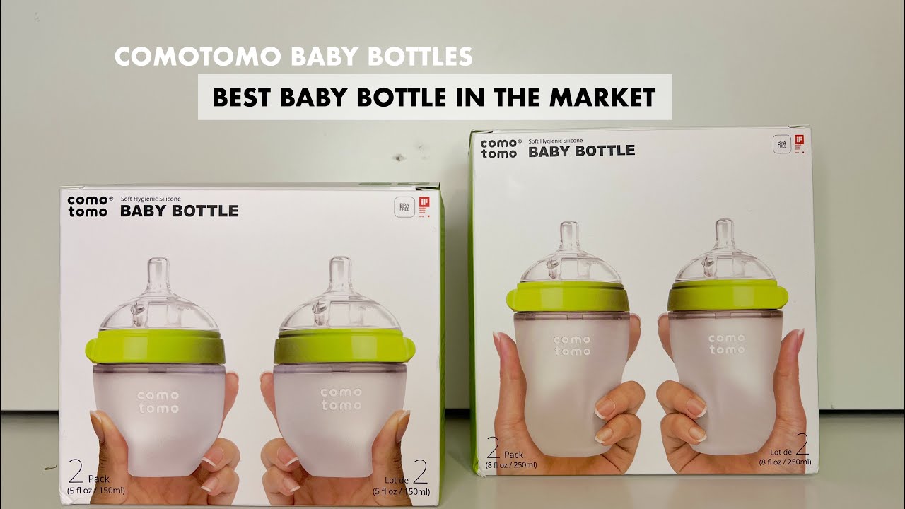 COMOTOMO BABY BOTTLE | GREEN | 8  OZ - 5 OZ UNBOXING