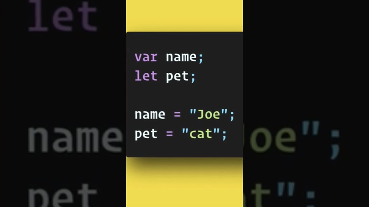 JavaScript Variables