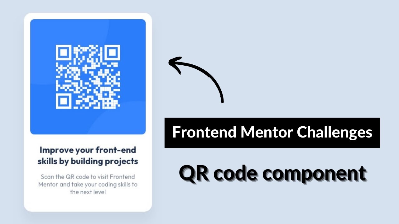 QR code component - Frontend Mentor Challenges