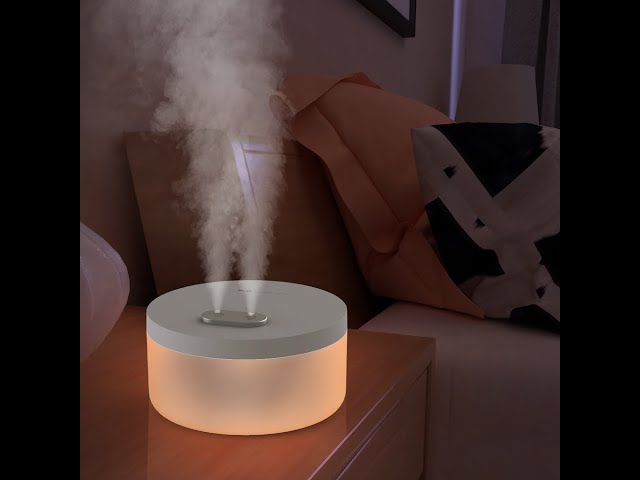 Ultrasonic Diffuser - AuraDecor Round Shape Humidifier 1000ml Capacity ...