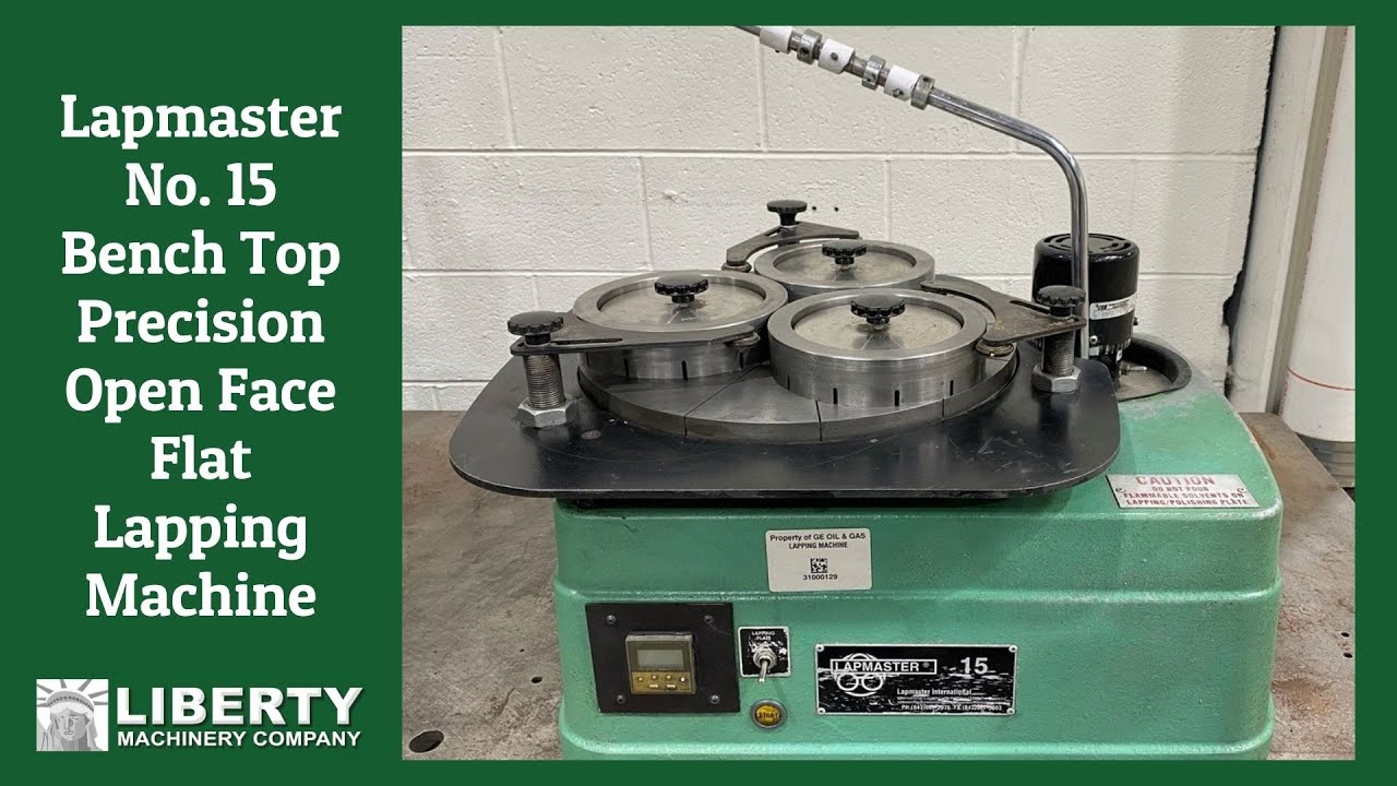 Lapmaster No. 15 Bench Top Precision Open Face Flat Lapping Machine - Liberty #50218