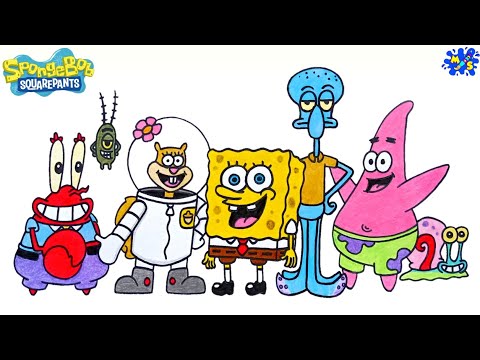SpongeBob Drawing || How to Draw SpongeBob All Characters