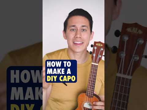 How to make a DIY capo #ukulele #shorts
