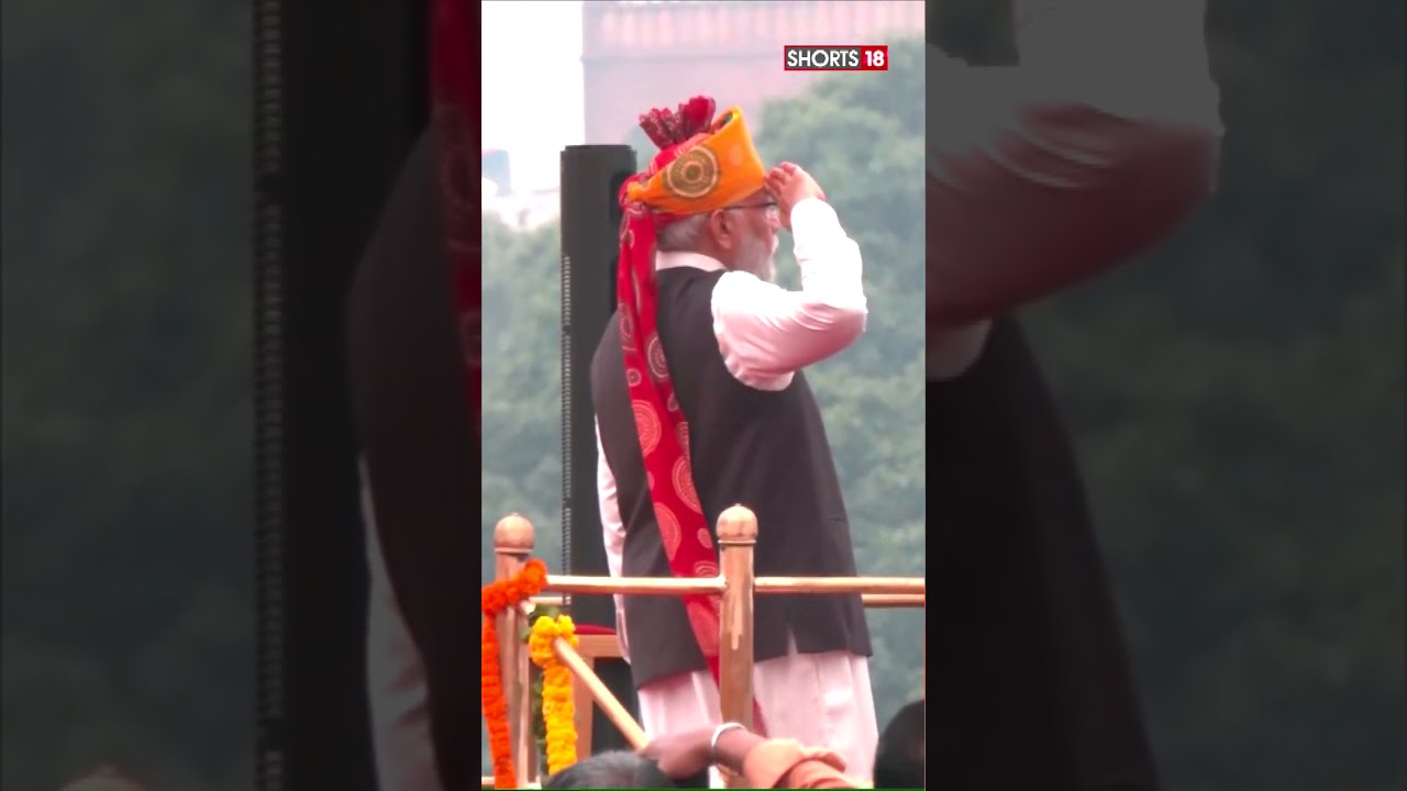 Independence Day 2023 | PM Modi Hoists Flag At Red Fort | PM Modi Red Fort |News18 #shorts #trending
