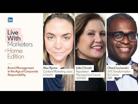 Live with Marketers: Brand Management in the Age of Corporate Responsibility