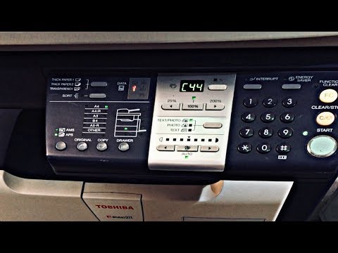 how to clear error code C44 Toshiba e-Studio 163, 166, 181, 211 copier