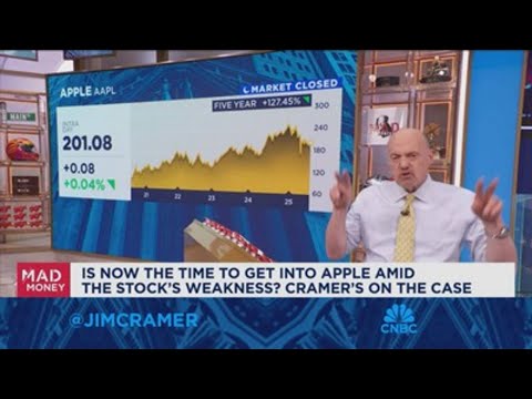 I think Apple stock is just plain out of favor right now, says Jim Cramer