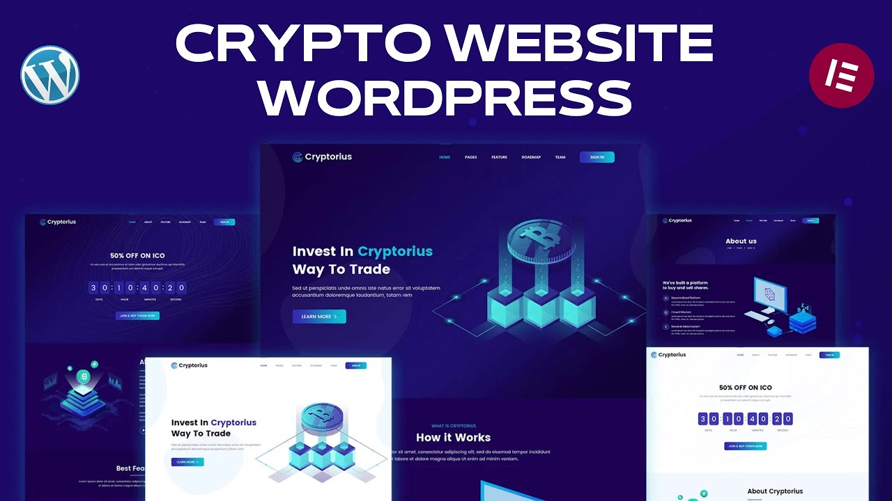 How to Create Crypto Website or Landing Page Using Wordpress & Elementor - No Coding/Design Skills