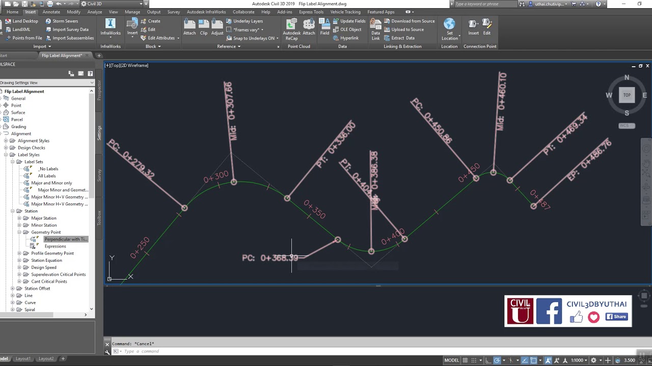 Civil 3D : Flip Label Alignment
