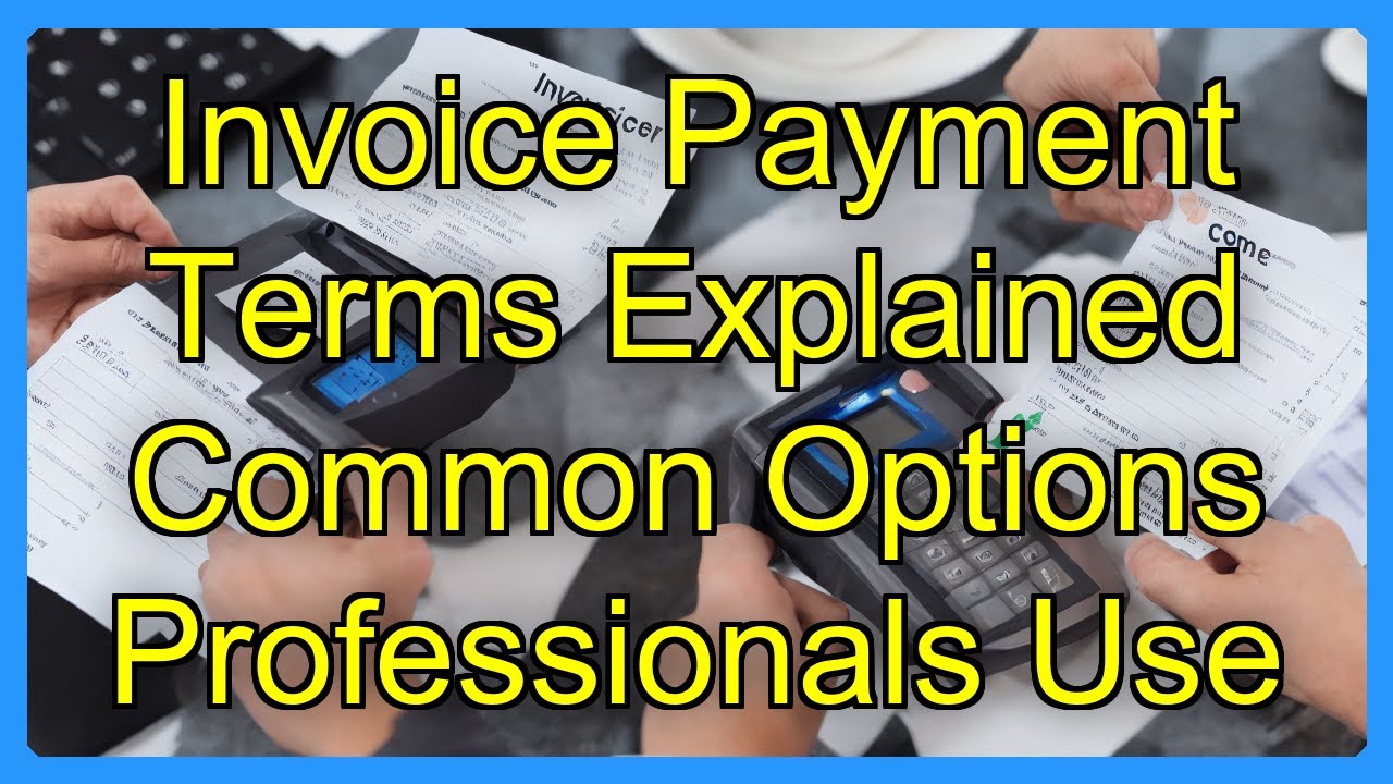 Invoice Payment Terms Explained Common Options Professionals Use