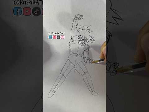 Cómo dibujar a Goku #dibujo #arte #tutorial #drawing #art