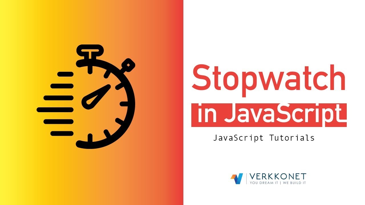 Stopwatch in JS | JavaScript Tutorials | Web Development Tutorials