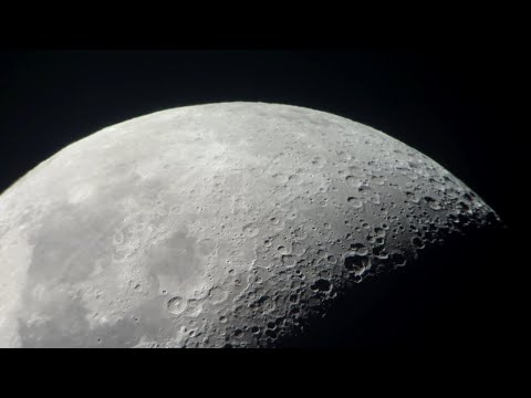 The Surface of the Moon at High Magnification | Late Night Astronomy