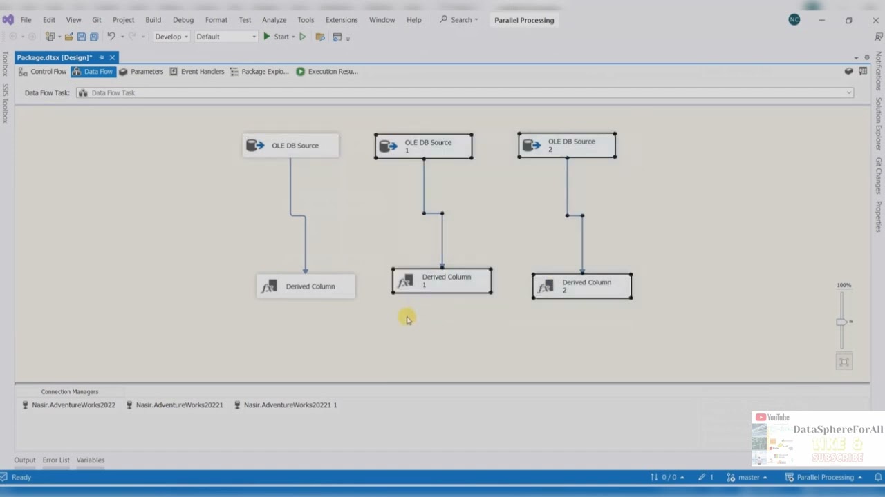 19.4 Parallel Processing Multithreading at Control Flow #sqlserver #visualstudio #ssis #controlflow
