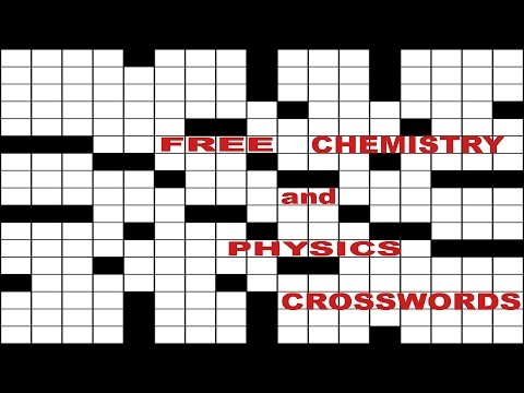 Free Chemistry and Physics Crosswords