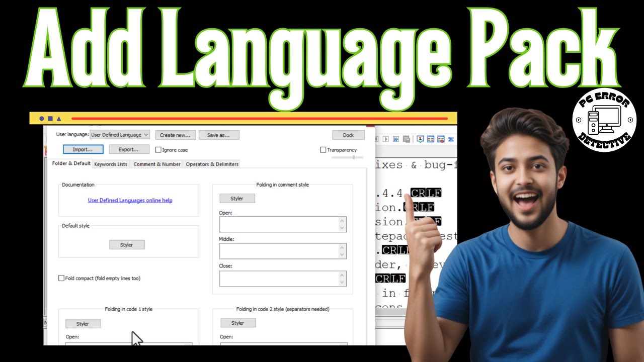 How To Add Language Pack To Notepad++ | Custom Syntax Highlighting