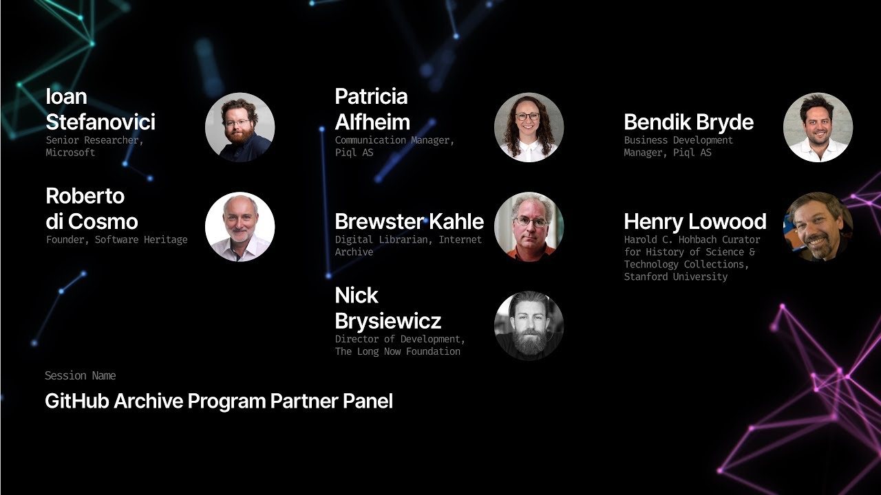 GitHub Archive Program Partner Panel - GitHub Universe 2019